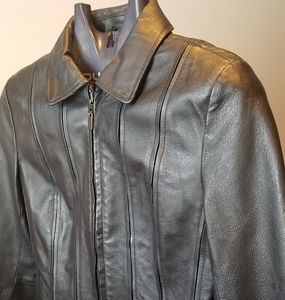 Moda International | Jackets & Coats | Leather Jacket | Poshmark